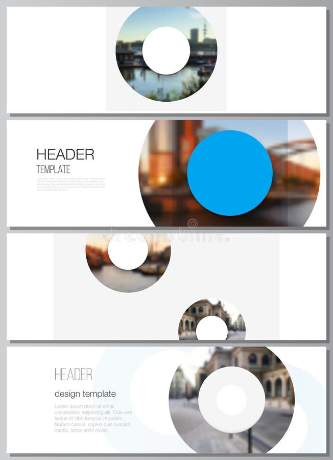 Vector Layout of Headers, Banner Templates for Website Footer Design ...
