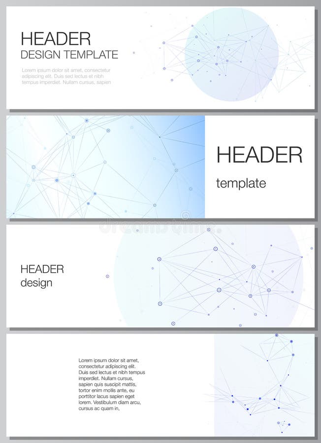 Vector Layout of Headers, Banner Templates for Website Footer Design ...