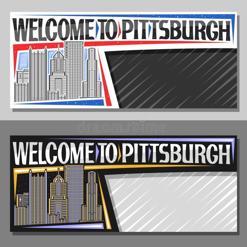 Vector Layout for Pittsburgh Stock Vector - Illustration of real ...