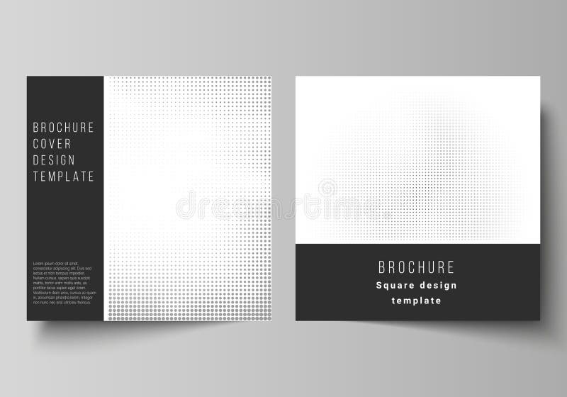 Vector Layout of Two Square Covers Design Templates for Brochure, Flyer ...