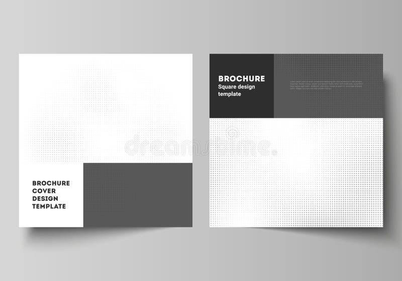 Vector Layout of Two Square Covers Design Templates for Brochure, Flyer ...
