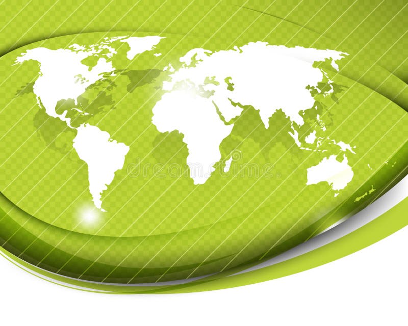 Vector Layout with World Map Background Stock Vector - Illustration of ...