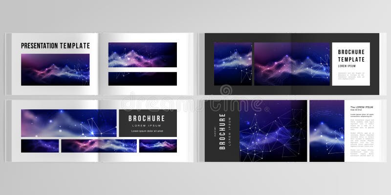 Vector Layouts of Horizontal Presentation Templates for Landscape ...