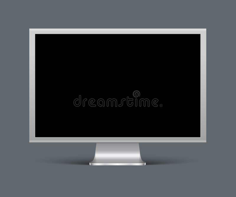 Vector LCD Display Mockup stock vector. Illustration of digital - 41307440