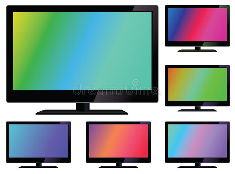 Monitor banners stock vector. Illustration of circle, energy - 9497155