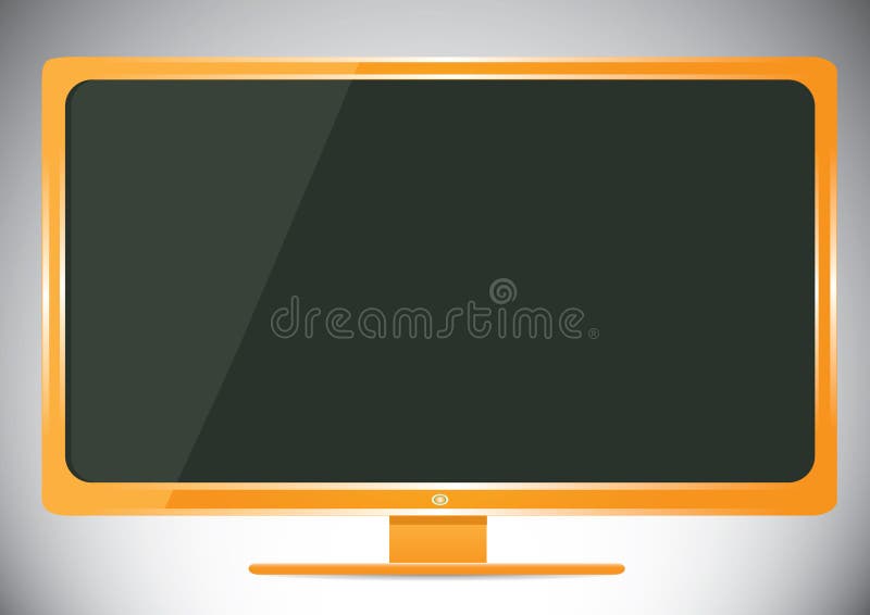 Lcd Tv Monitor Vector Illustration Stock Illustrations – 7,905 Lcd Tv ...