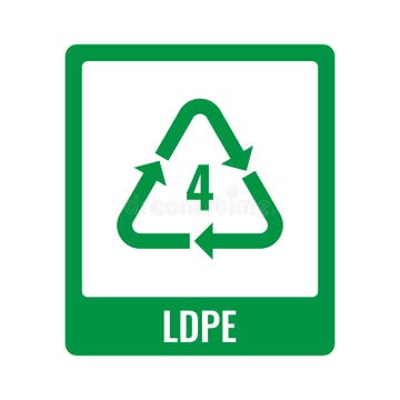 Vector LDPE Plastic Recycle Code Sign Stock Vector - Illustration of ...