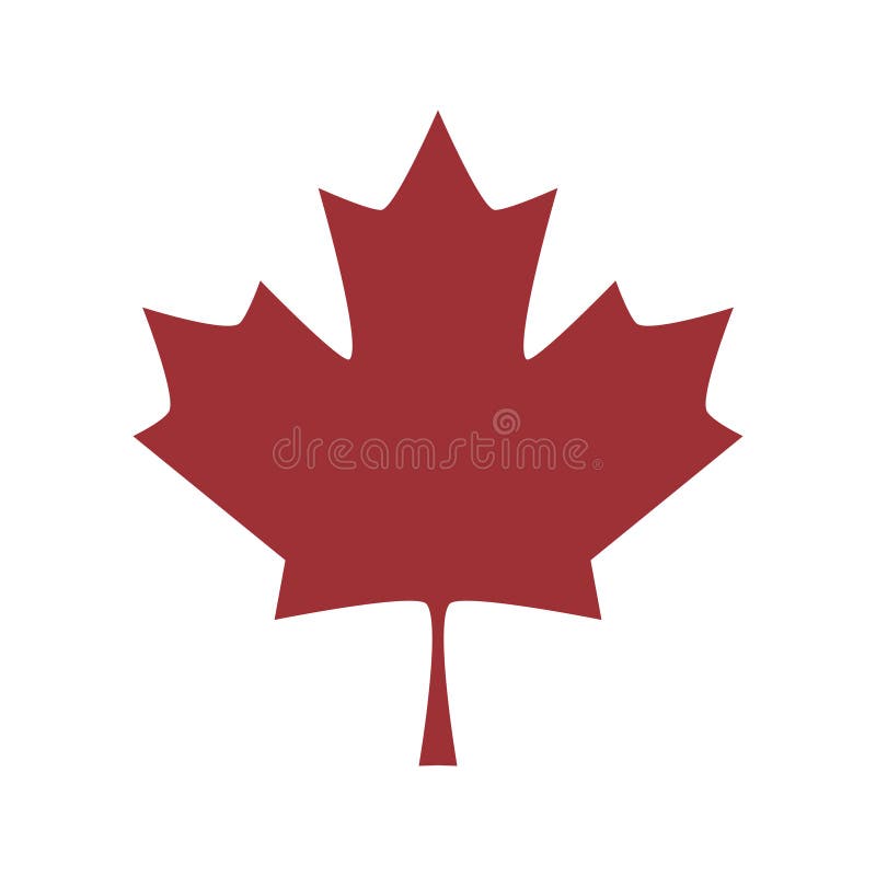 Vector Leaf of Maple Tree Isolated on White. Canada Vector Symbol Logo ...