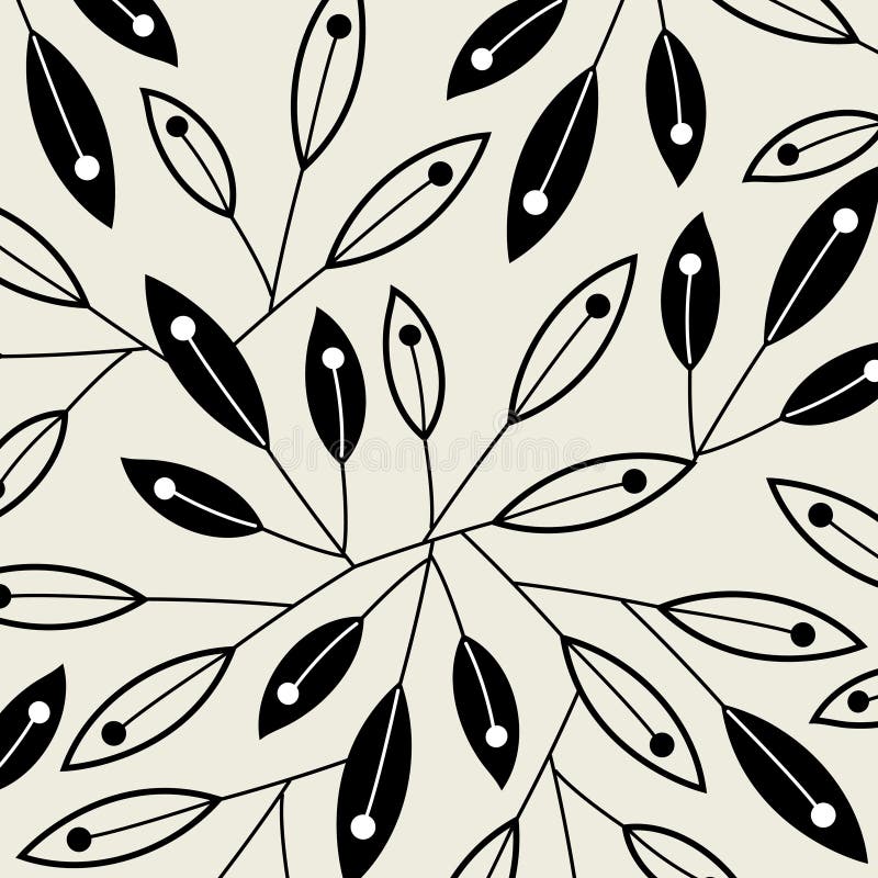 Vector leaf wallpaper stock vector. Illustration of swirl - 8533662