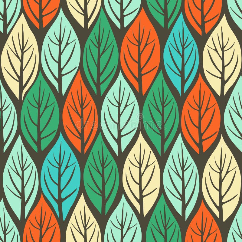 Vector leaves pattern stock vector. Illustration of leaf - 175706241