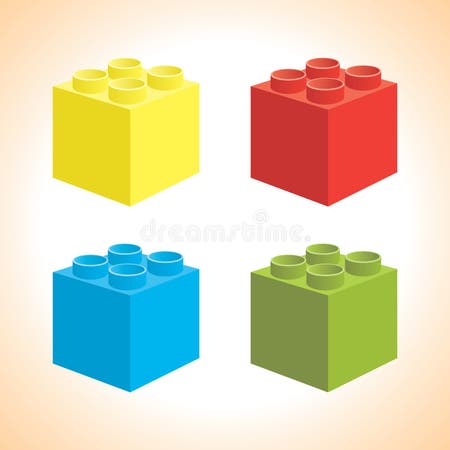 Vector Lego stock vector. Illustration of lego, group - 7172660