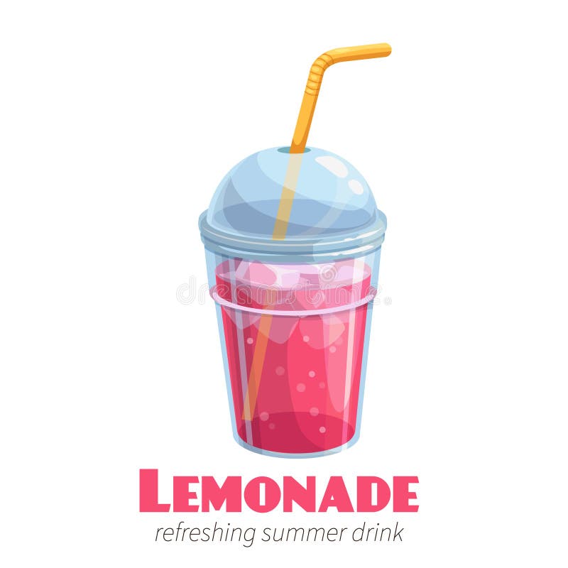 Vector lemonade icon. stock vector. Illustration of plastic - 121596973