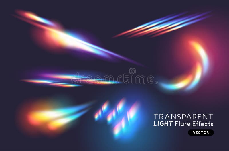 Vector Lens Flare Set stock vector. Illustration of energy - 42792992