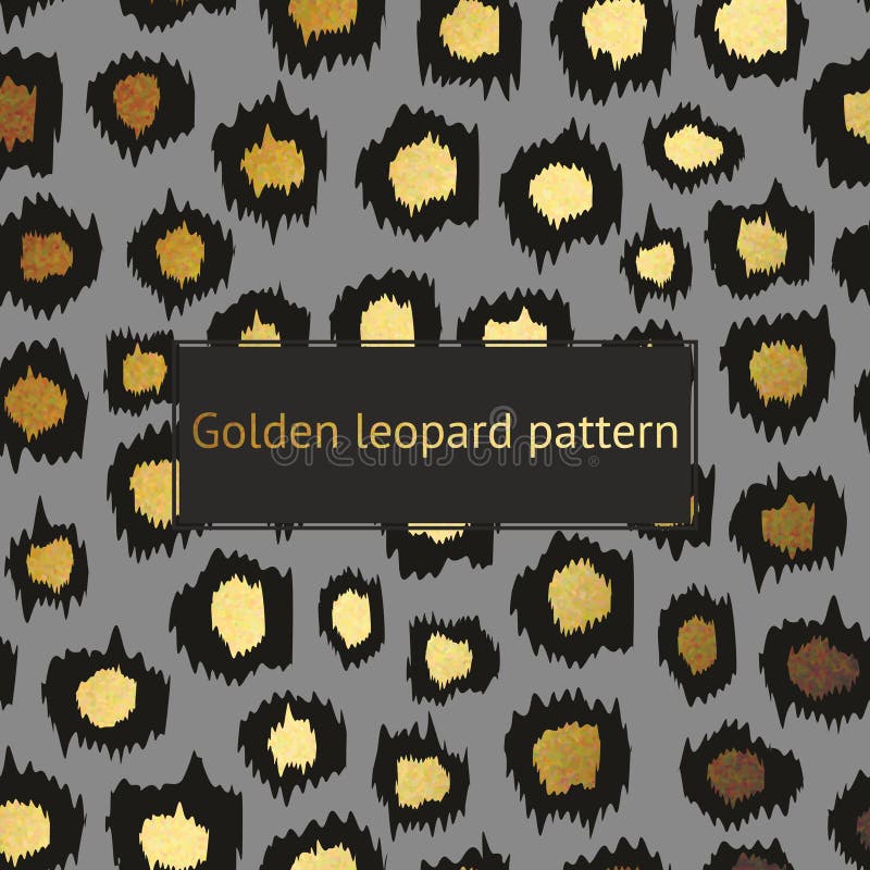 Leopard Skin. Rose Gold. Texture with Foil Effect Stock Vector ...