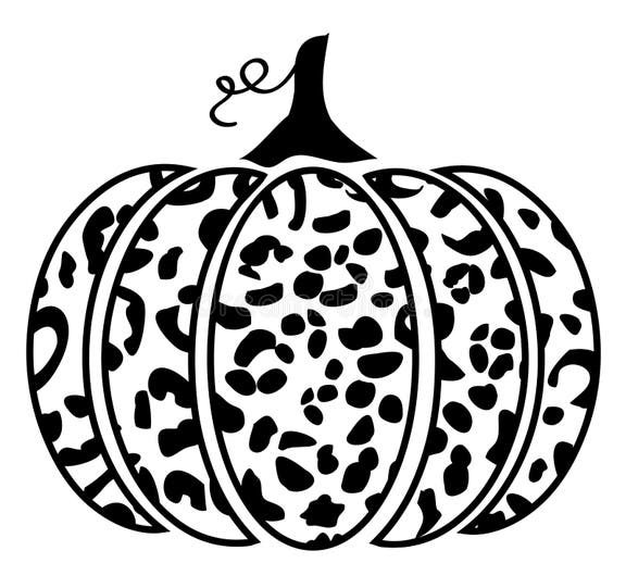 Vector Leopard Pumpkin, Animal Pattern Pumpkin. Stock Vector ...