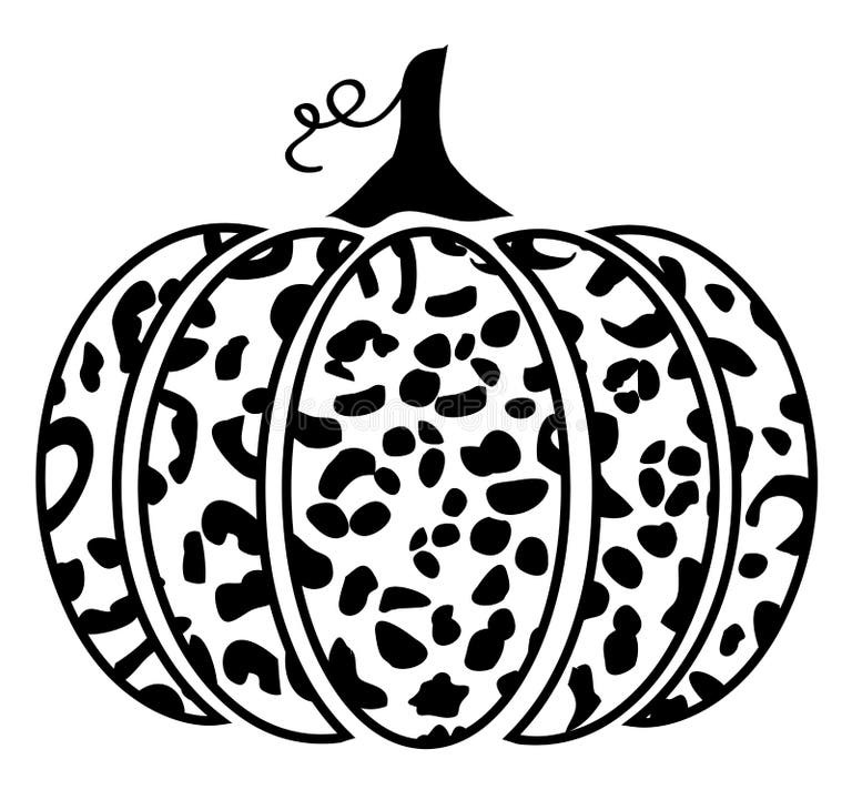 Vector Leopard Pumpkin, Animal Pattern Pumpkin. Stock Vector ...