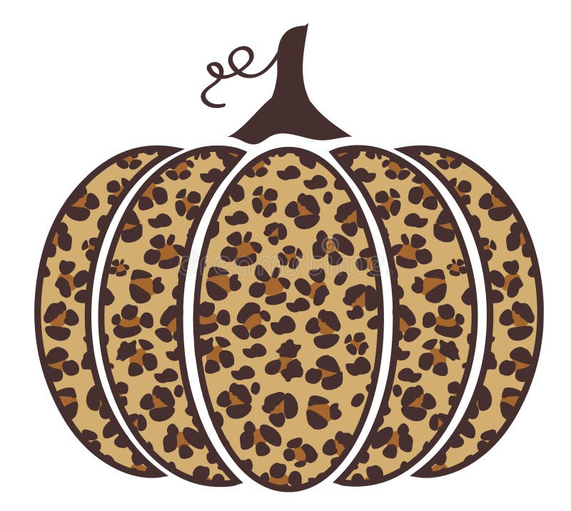 Vector Leopard Pumpkin, Animal Pattern Pumpkin. Stock Vector ...