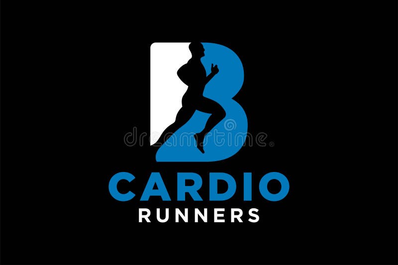 Vector Letter E for Running Logo Design Combination People, Stock ...