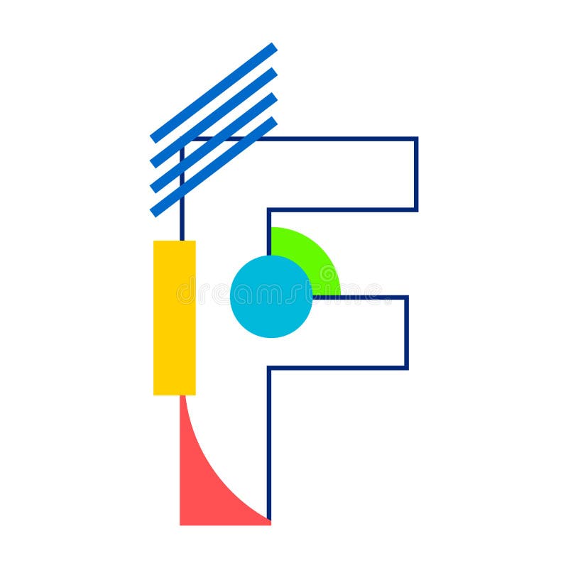 Vector letter F stock vector. Illustration of abstract - 149198119