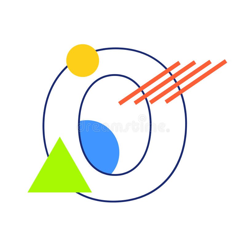 Abstract Icons For Letter O Stock Vector - Illustration of drawing ...