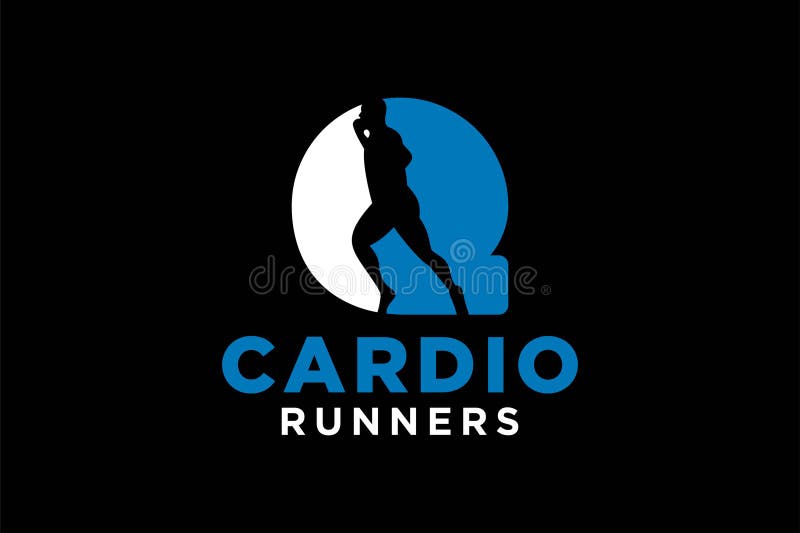 Vector Letter Q for Running Logo Design Combination People, Stock ...