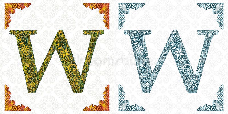 Vector Letter R. Patterned Font. Monogram. Unique Ornamental Alphabet ...