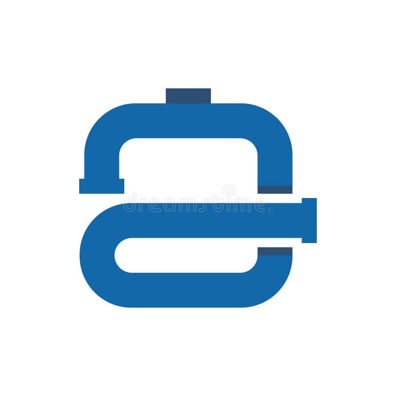 Vector Letter a Water Tank Pipe Logo, Simple and Modern. Stock ...