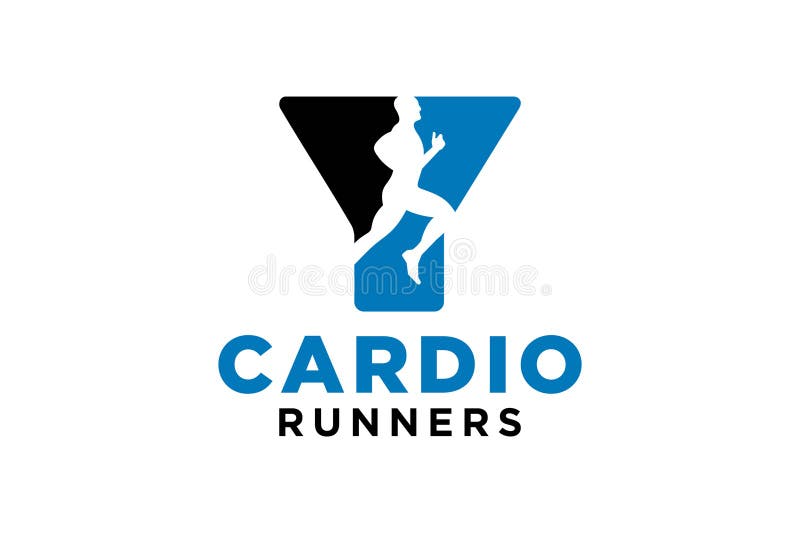 Vector Letter Y for Running Logo Design Combination People, Stock ...