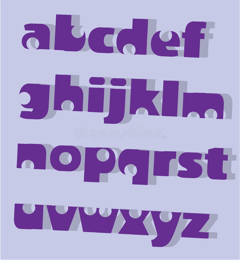 Vector letters stock vector. Illustration of shadow, stand - 41587064