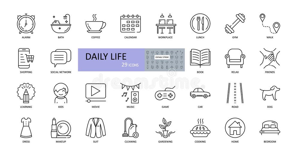 Routine Icons Stock Illustrations 4 640 Routine Icons Stock
