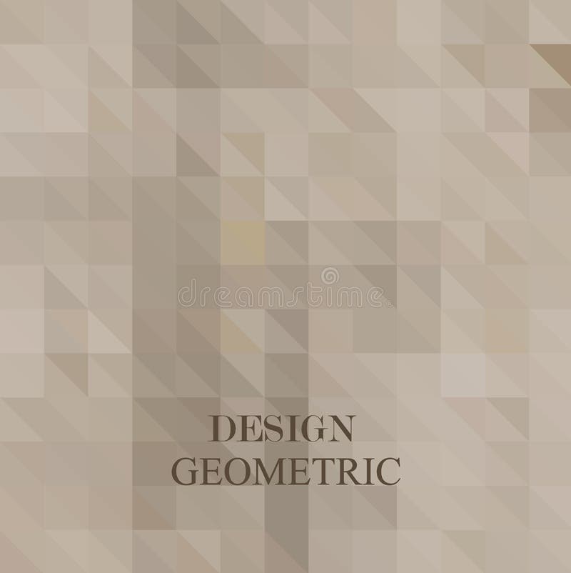 Vector Light Beige Modern Geometric Background. Vector Illustration ...