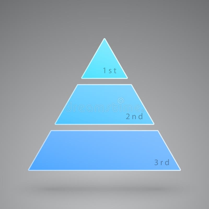 Vector Light Blue Infographic Pyramid Concept Stock Vector ...