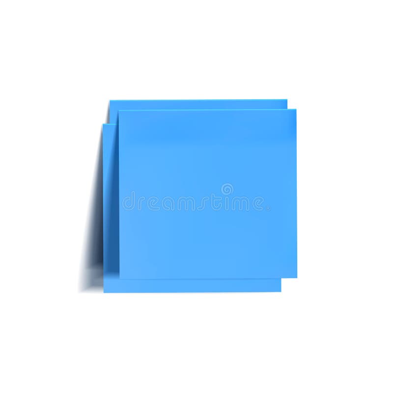 Vector Light Blue Memo Paper Isolated, White Frame Template, Blank ...