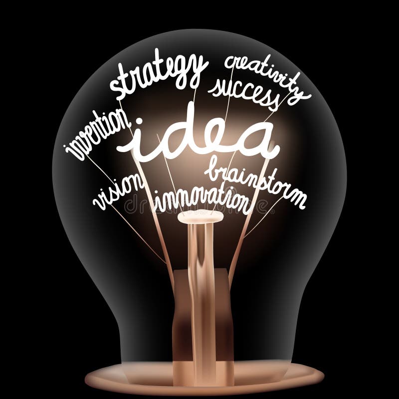 Light Bulb with Leadership Concept Stock Vector - Illustration of idea ...