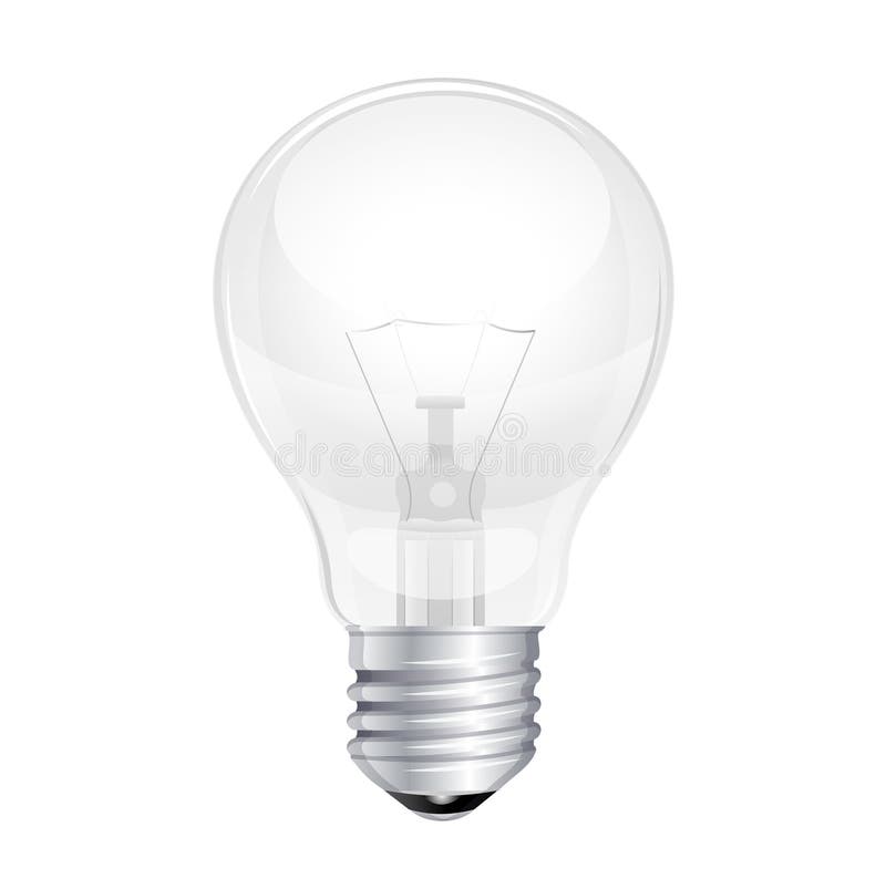 Vector Light bulb on white stock vector. Illustration of idea - 34983265