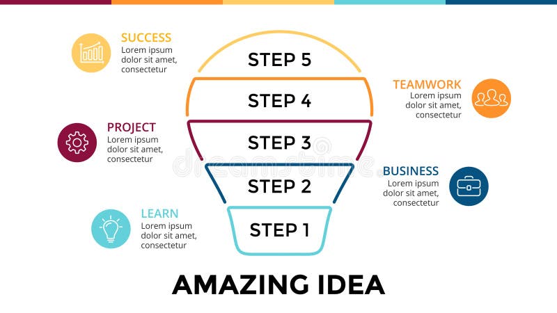 Light Bulb Infographic. Template for Circle Diagram, Graph ...