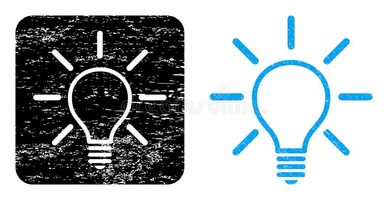Grunge Light Bulb Hole Watermark Stock Vector - Illustration of seal ...
