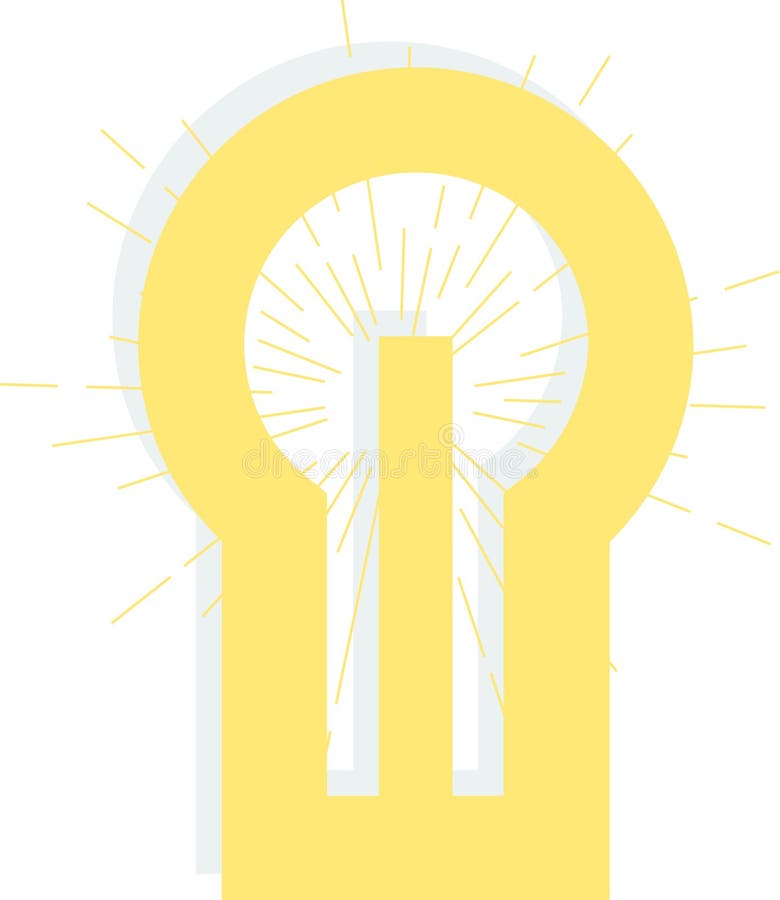 Vector Light Bulb on a White Background Stock Illustration ...