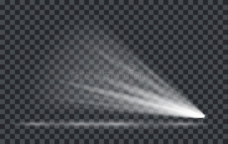 Vector Light Effect Spotlight with Transparent Background Stock Vector - Illustration of ...