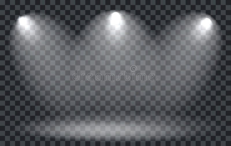 Vector Light Effect Spotlight With Transparent Background Stock ...