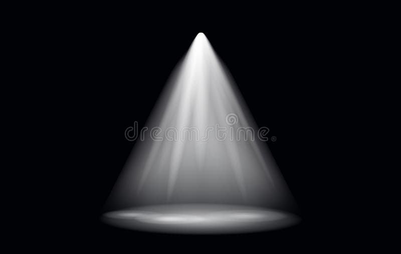 Vector Light Effect Spotlight with Transparent Background Stock Vector ...