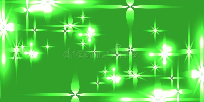 Vector Light Green Shining Background with Light Stars. Stock Vector ...