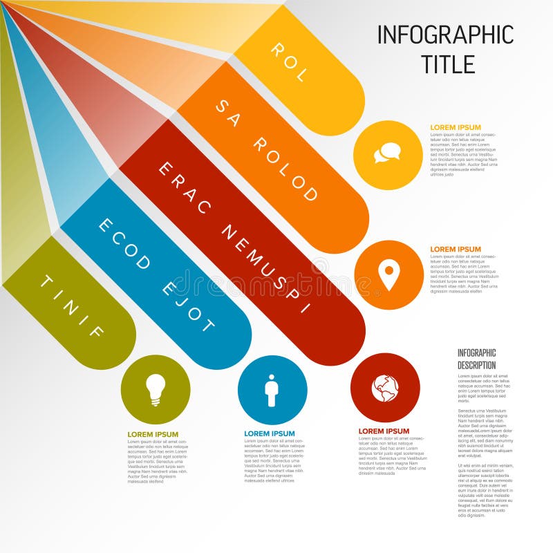 Infographic Light Timeline Report Template with Circles Stock Vector ...