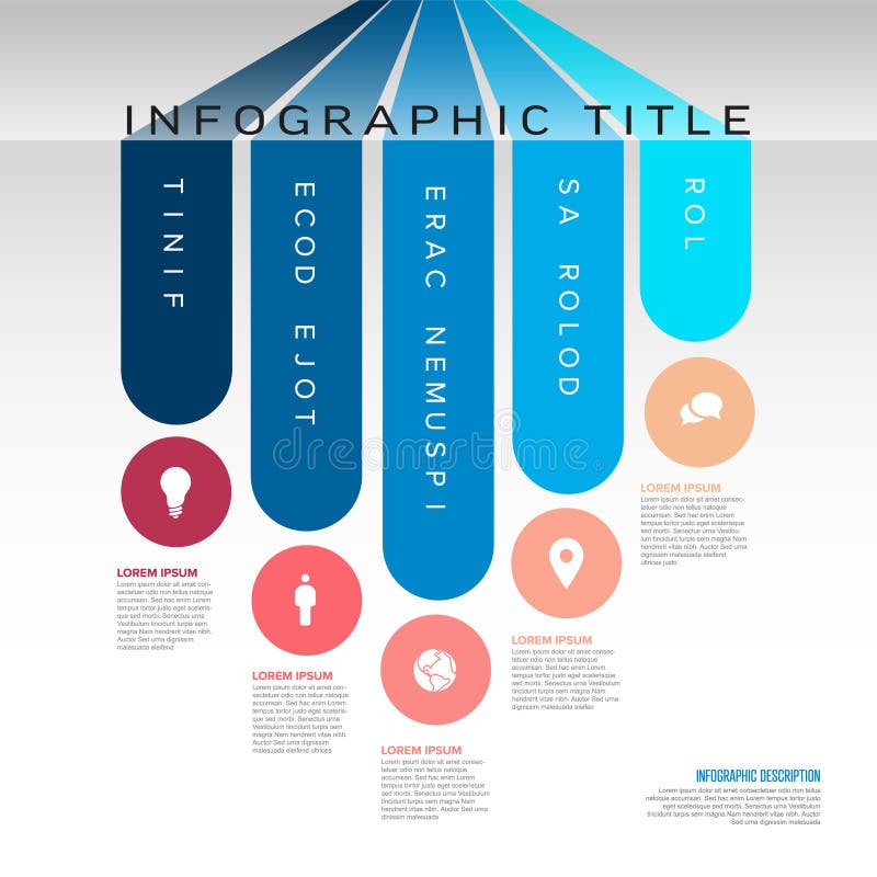 Infographic Light Timeline Report Template with Circles Stock Vector ...