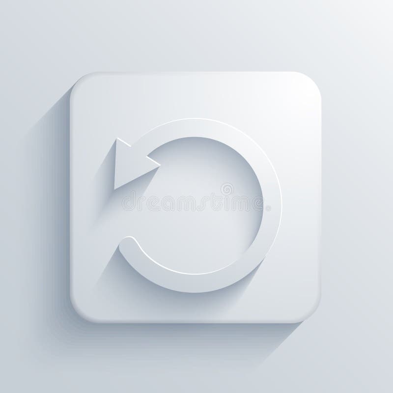 Vector Light Square Icon. Eps10 Stock Vector - Illustration of page ...