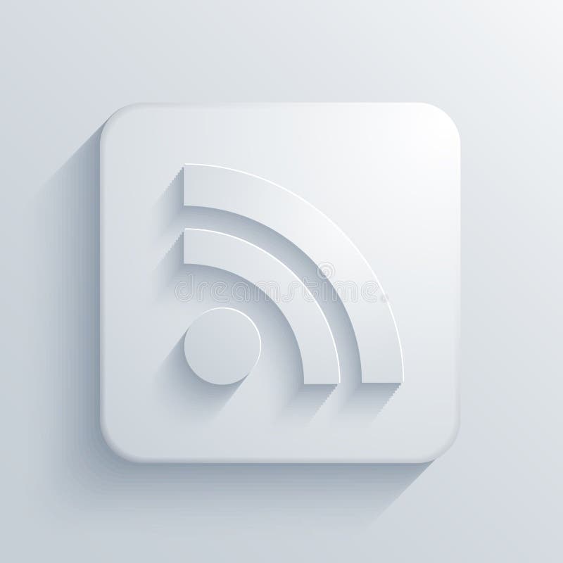 Vector Light Square Icon. Eps10 Stock Vector - Illustration of button ...