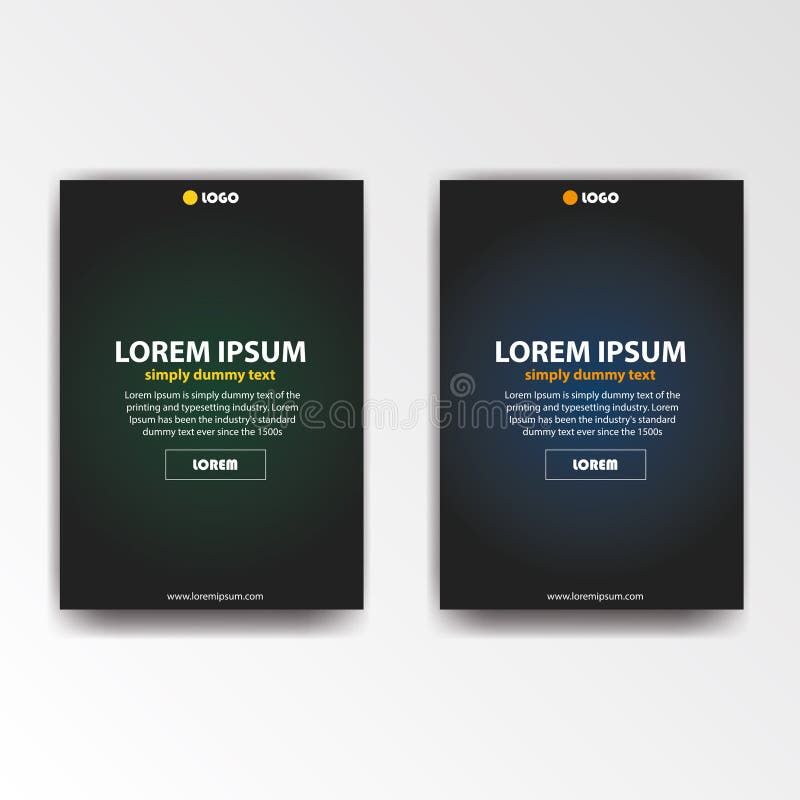 Vector Light Text Flyer Template, Brochure Graphic Design Stock ...