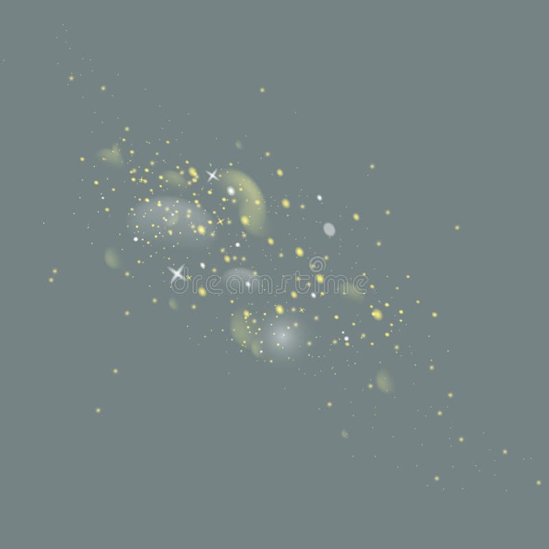 Vector Light Trace with Star Glitter Flare Magic Effect. Stock Vector ...