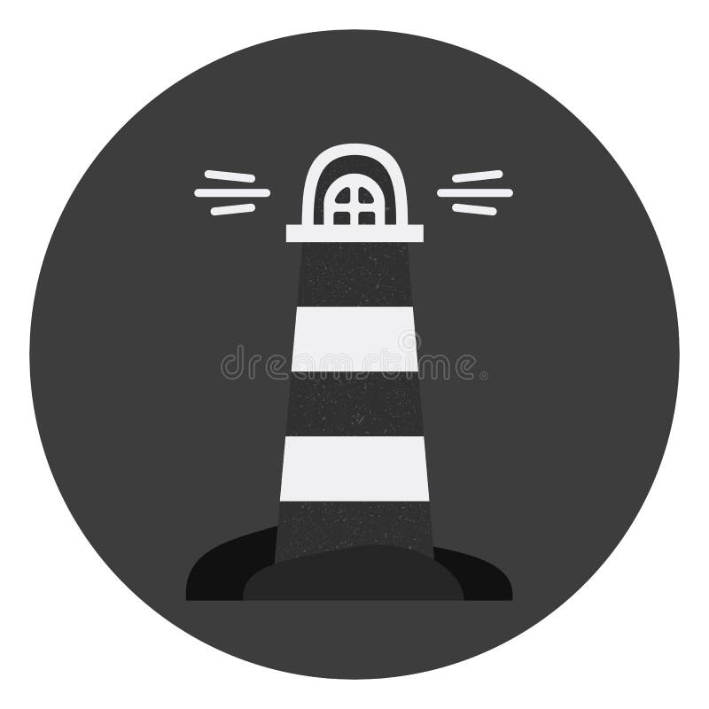 Vector lighthouse icon stock illustration. Illustration of monument ...