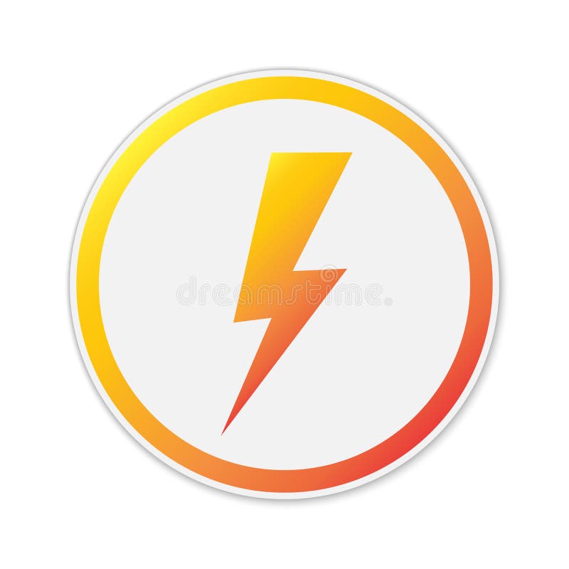 Vector Lightning Icon Isolated Stock Illustration - Illustration of ...